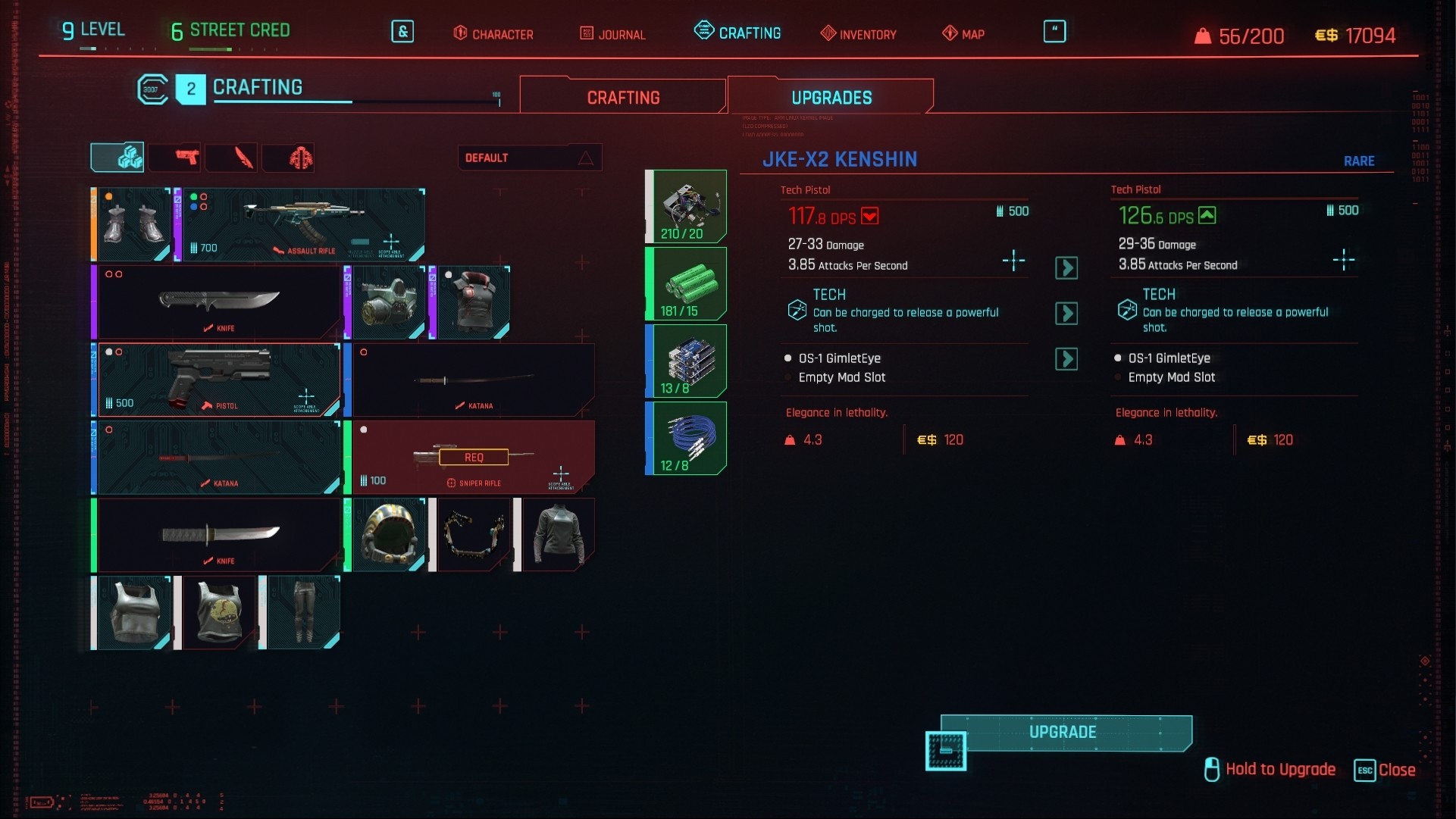 Cyberpunk 2077: Crafting and Upgrading Guide - Millenium