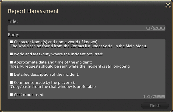 Here's how you can report players in FFXIV - Millenium