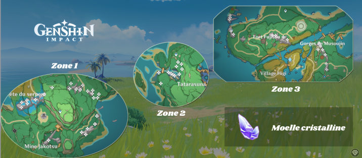 Where to find Crystal Marrow in Genshin Impact - Millenium