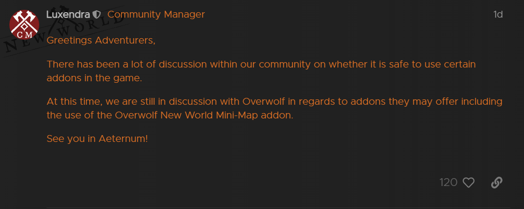 How to get the Overwolf minimap addon for New World - Millenium