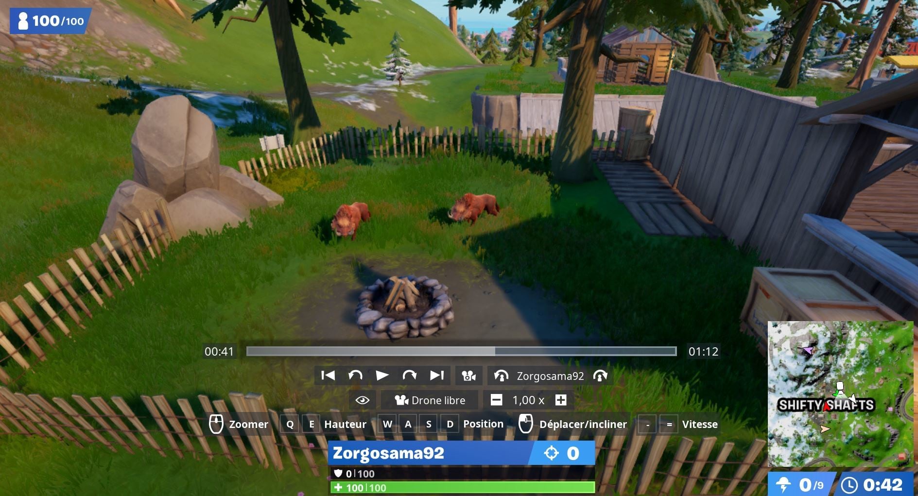 Fortnite: do a 360° pirouette while descending from a wolf or a boar ...