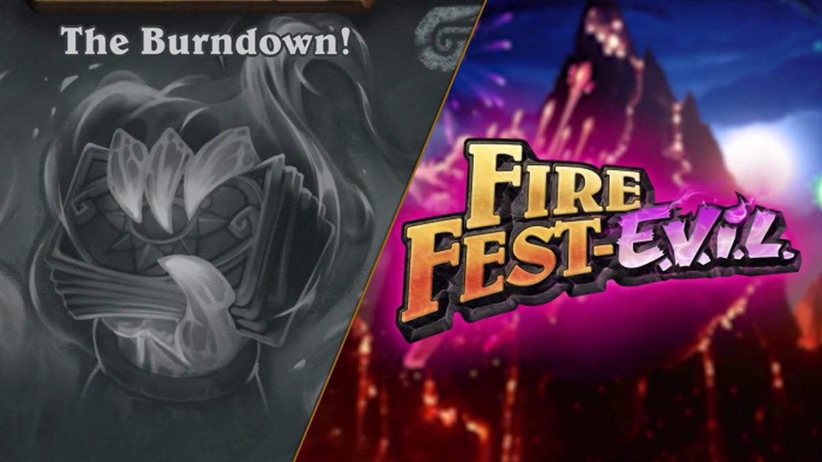 HS, Hearthstone, Fire Fest-E.V.I.L: the Burndown, new Tavern Brawl ...
