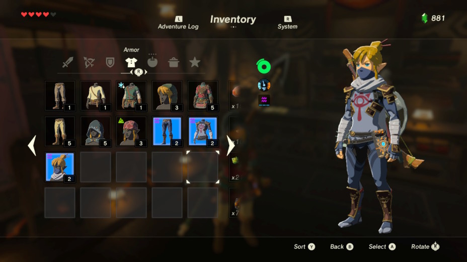 Zelda BotW Guide: Getting the full stealth set - Millenium