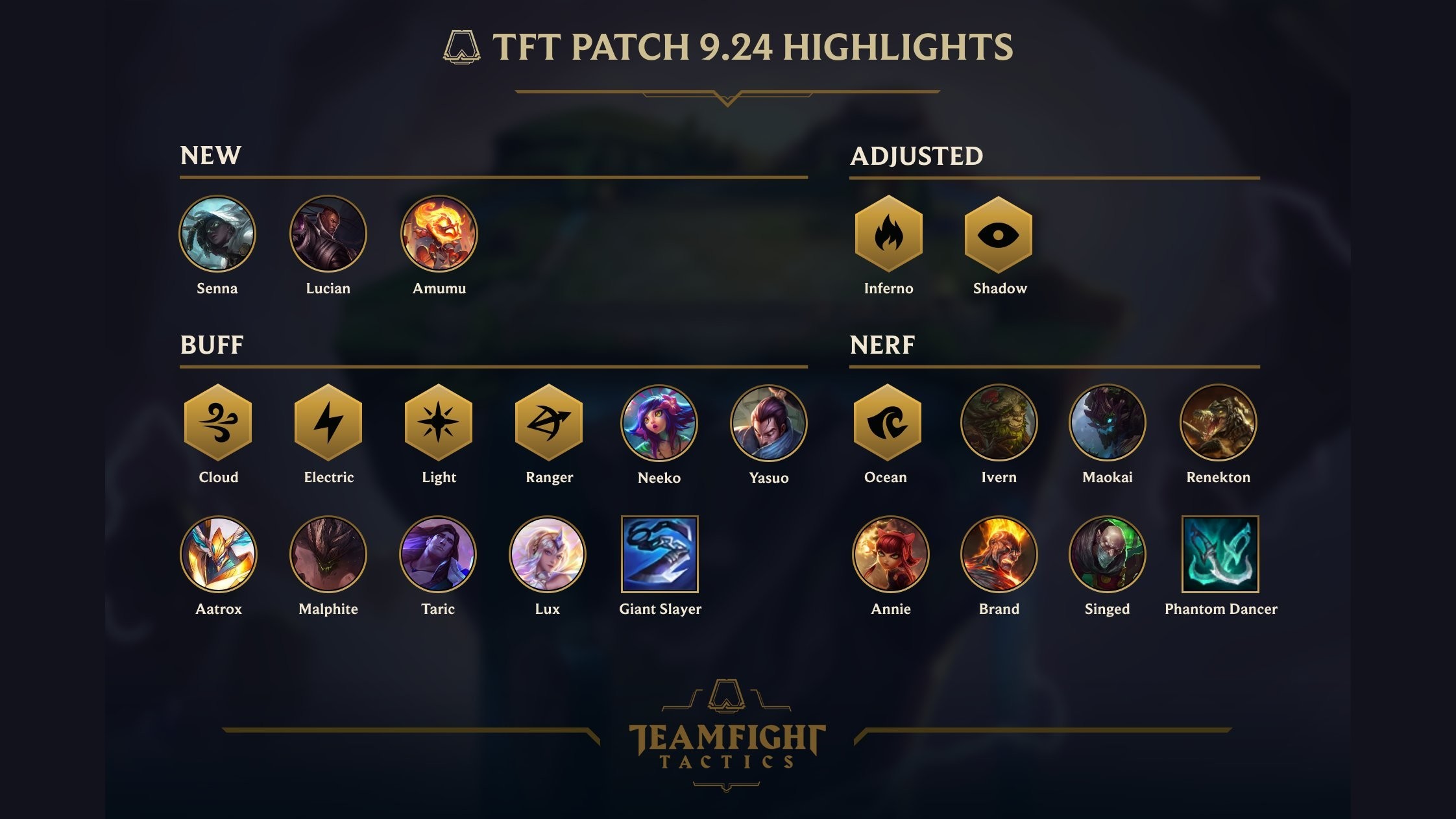 LoL TFT Patch 9.24 Notes — Soulbound, new Class, new Champions Senna ...
