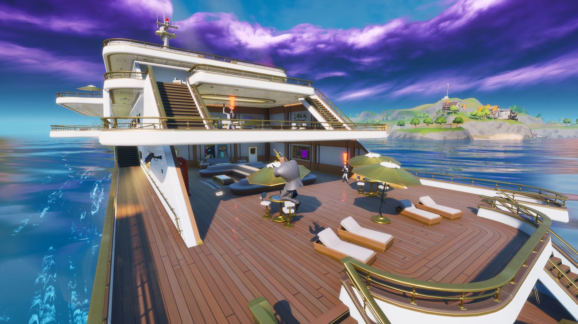 Fortnite Meowscles Mischief: Shipwreck Cove, Yacht, and Flopper Pond ...