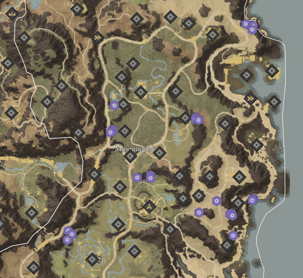 New World: Where to find Lifejewel for Life Motes & Gleaming Lodestones ...