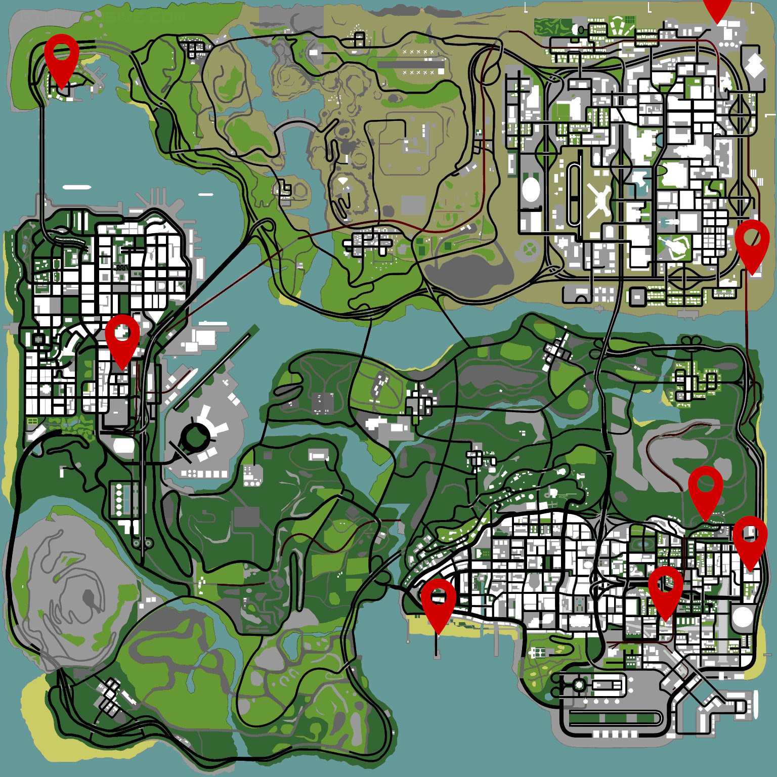 GTA: San Andreas: List of weapons and how to get them - Millenium