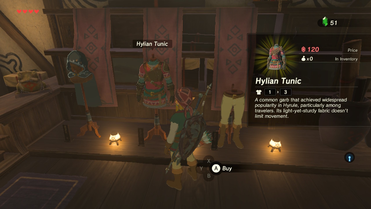 Zelda BotW Guide: Getting the full hylian set - Millenium