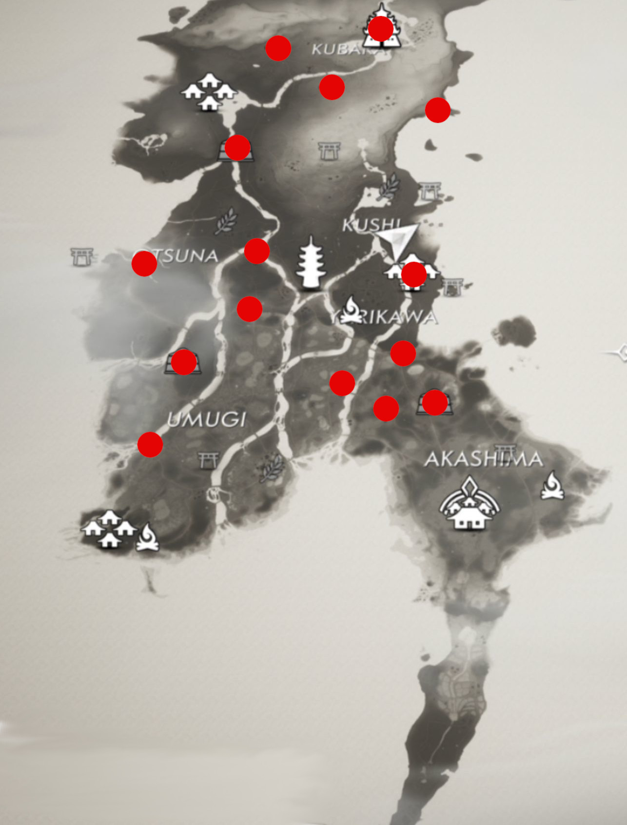 Outposts locations - Ghost of Tsushima: Mongol outposts locations and ...