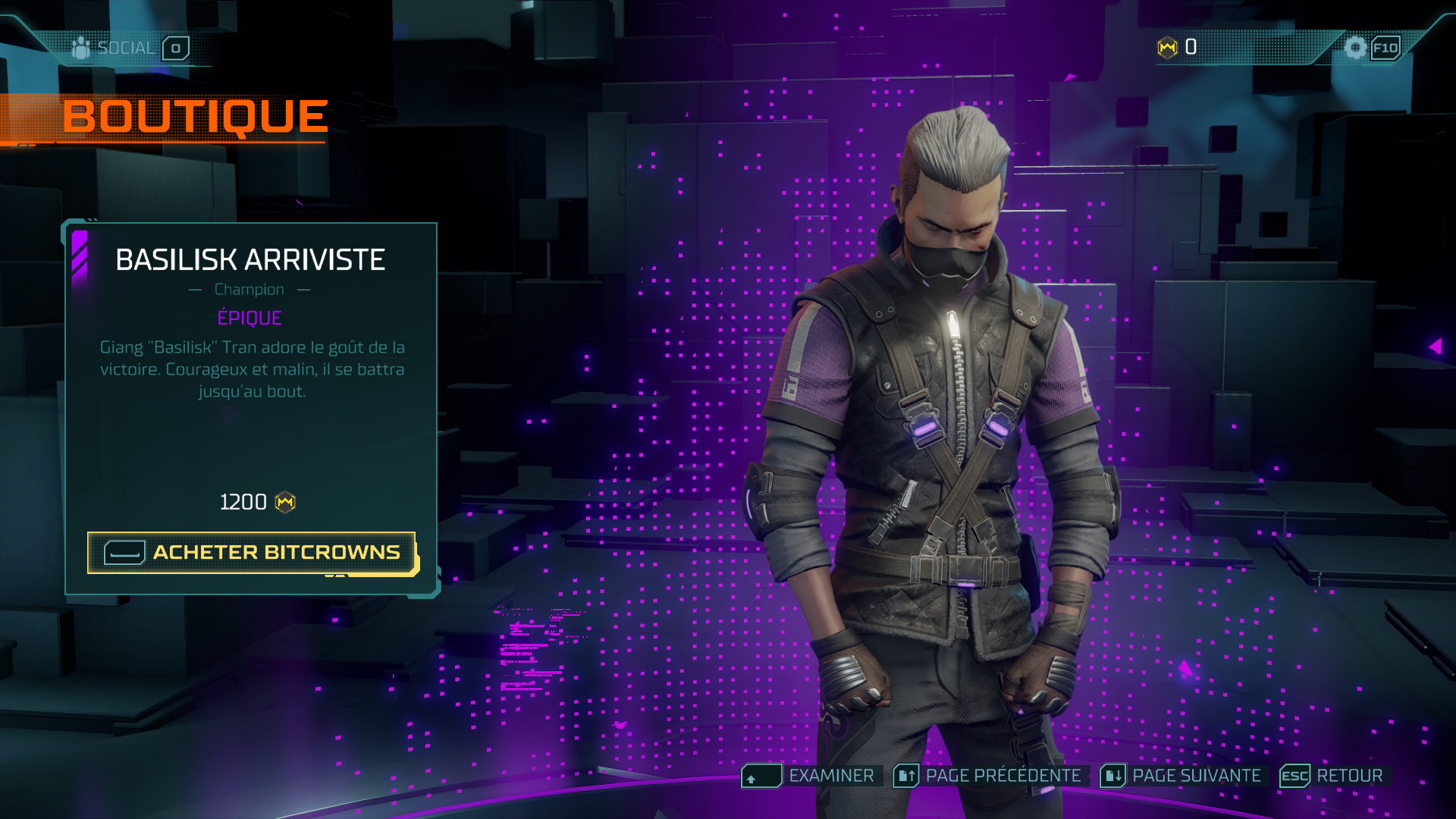 Get the Basilisk Upstart skin in the Hyper Scape shop! - Millenium