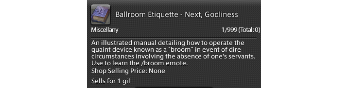 FFXIV 5.41 How to get the Broom Emote Guide - Millenium