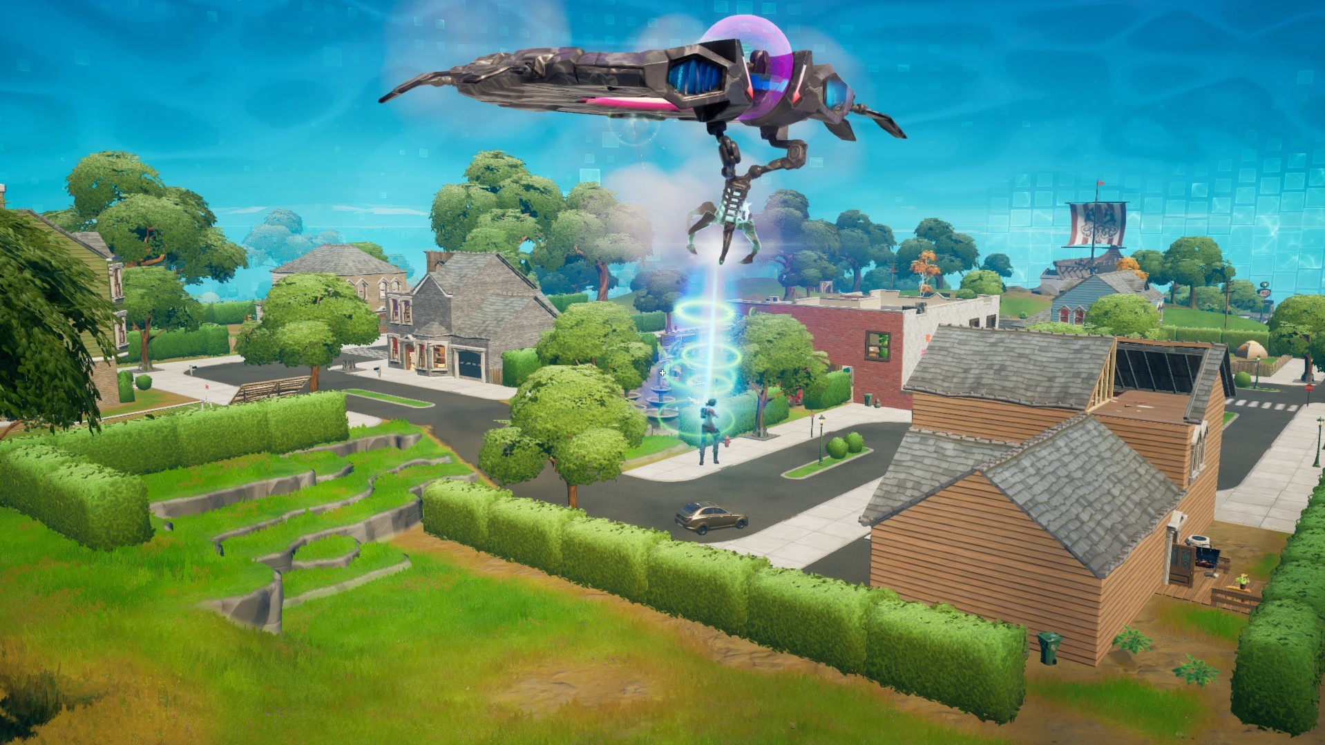 Fortnite Week 4 Challenge: Abduct an opponent with a saucer tractor ...