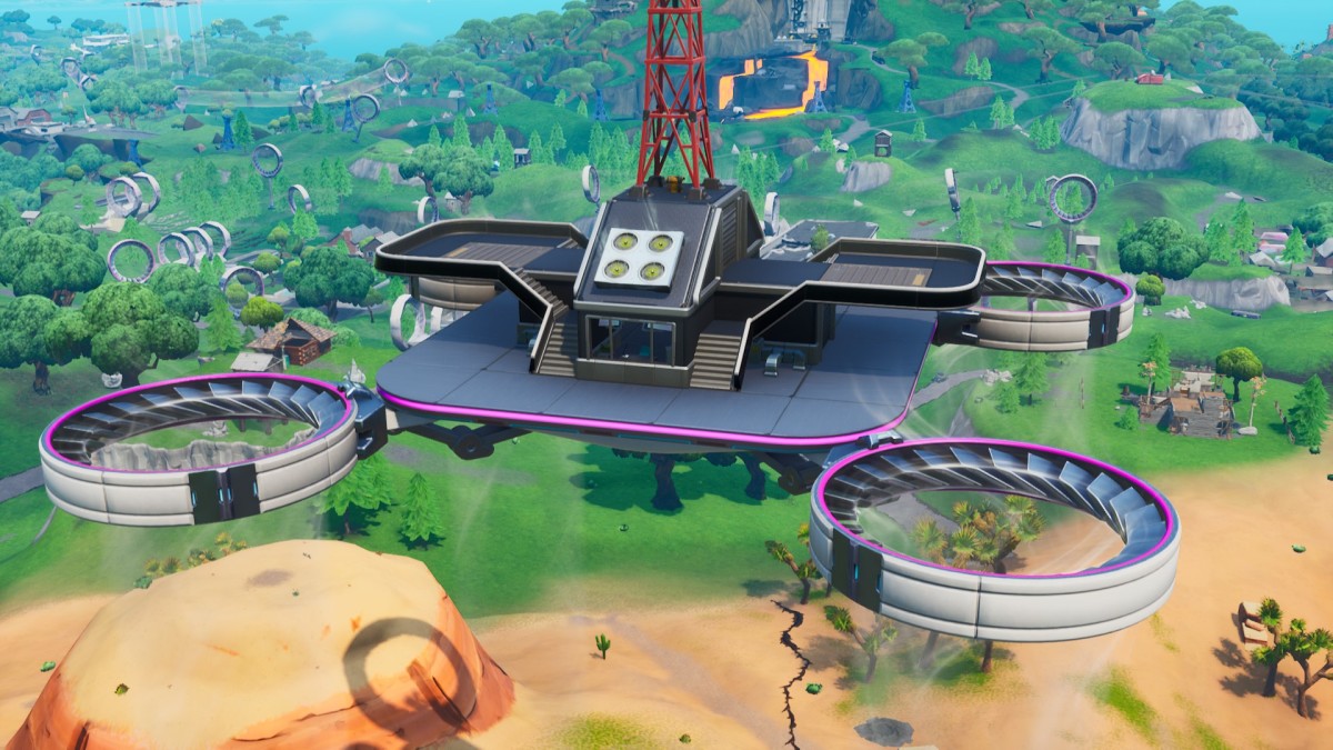Fortnite: visit all sky platforms, challenge - Millenium