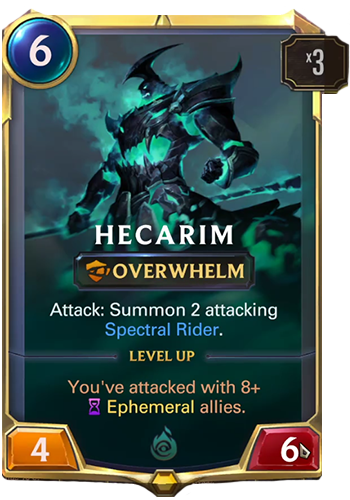 LoL, Legends of Runeterra, LoR: new card reveal — Hecarim, Shadow Isles ...