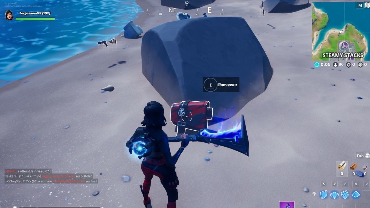 Fortnite: back bling in the Chaos Rising loading screen location ...