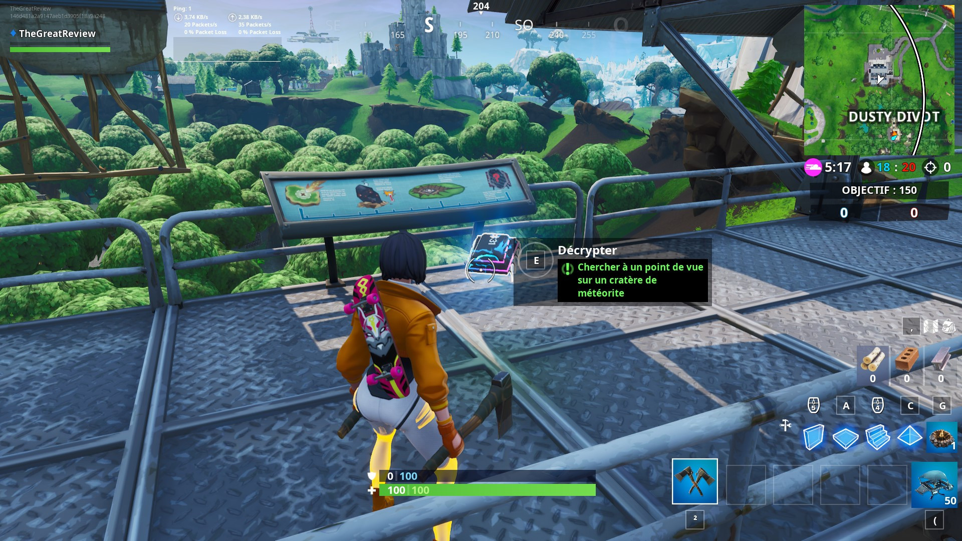 Fortnite: Fortbyte 31, decryption, location, viewpoint, crater - Millenium