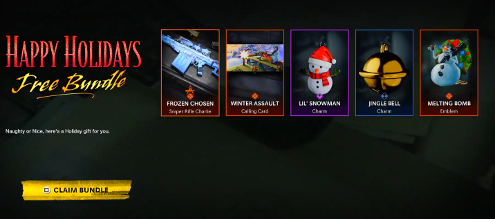 Call of Duty Cold War: Get free skins for Christmas with the Happy ...