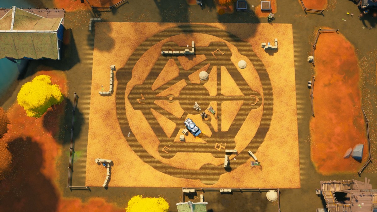 Crop circles appear at Fortnite's Colossal Crops, in the latest stage ...