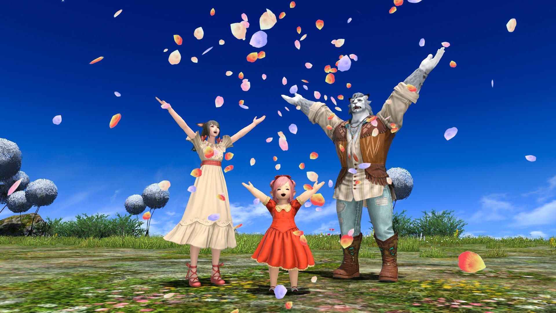 FFXIV new optional item: The Flower Shower and Resshi Attire are ...