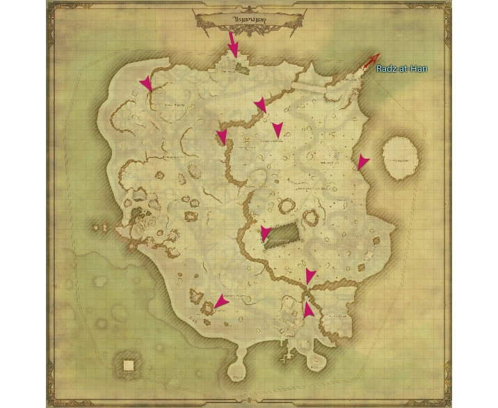 FFXIV: Locations of all the Aether Currents in Thavnair - Millenium