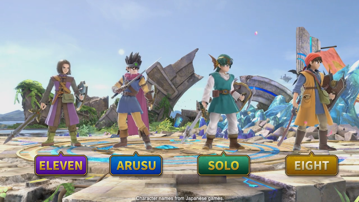 Four Dragon Quest fighters are joining the roster of Smash Bros ...