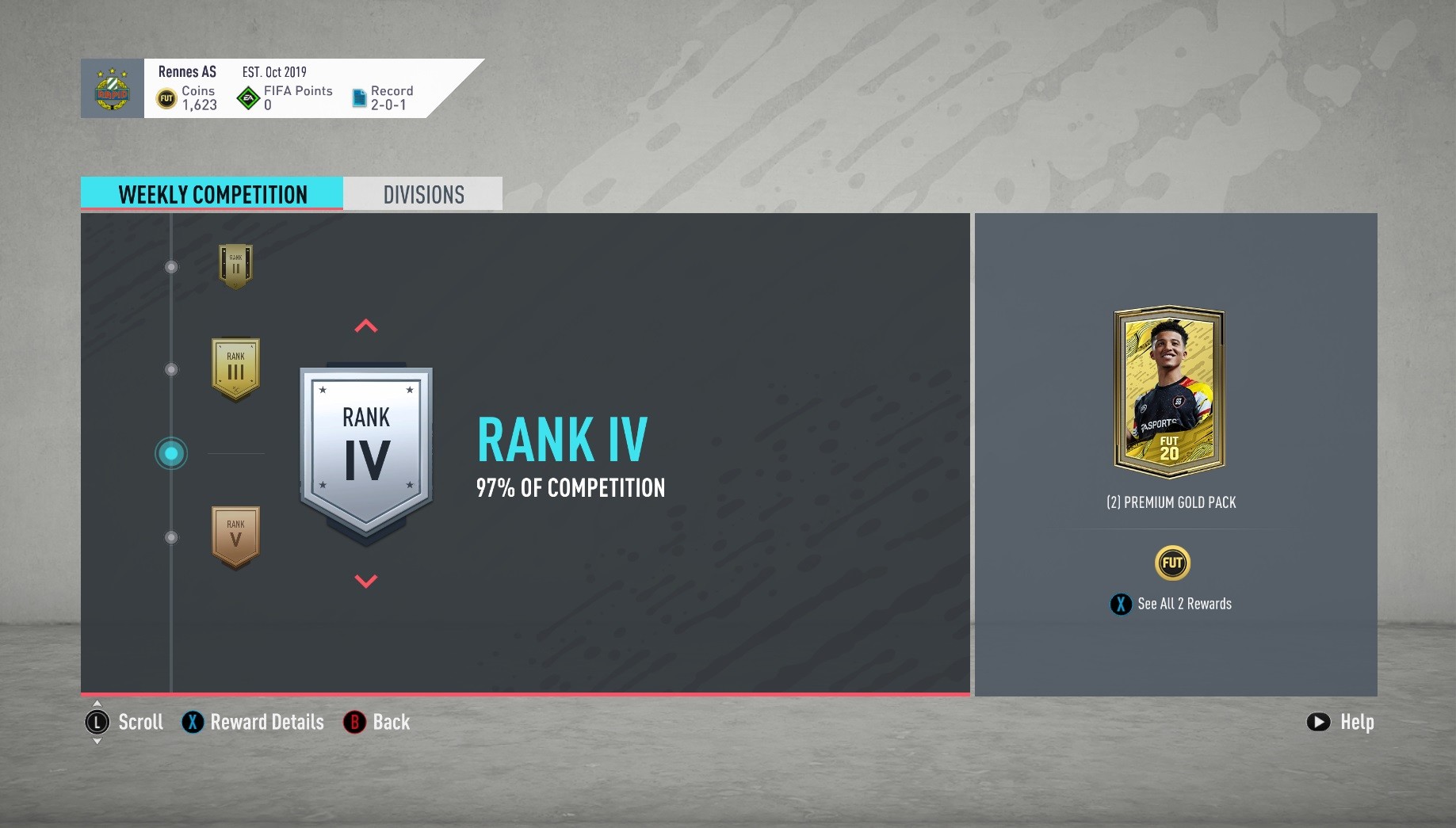 FUT 20: Division Rivals, information and rewards - Millenium