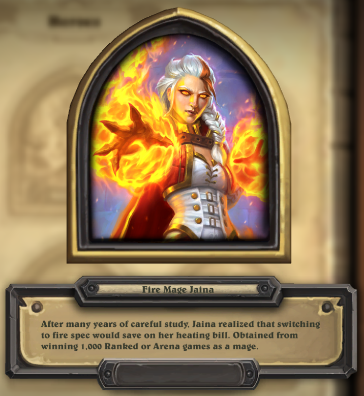 Hearthstone — New class portraits for 1000 victories! - Millenium