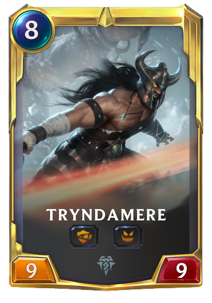 LoL, Legends of Runeterra, LoR: card reveal — Tryndamere, Freljord ...