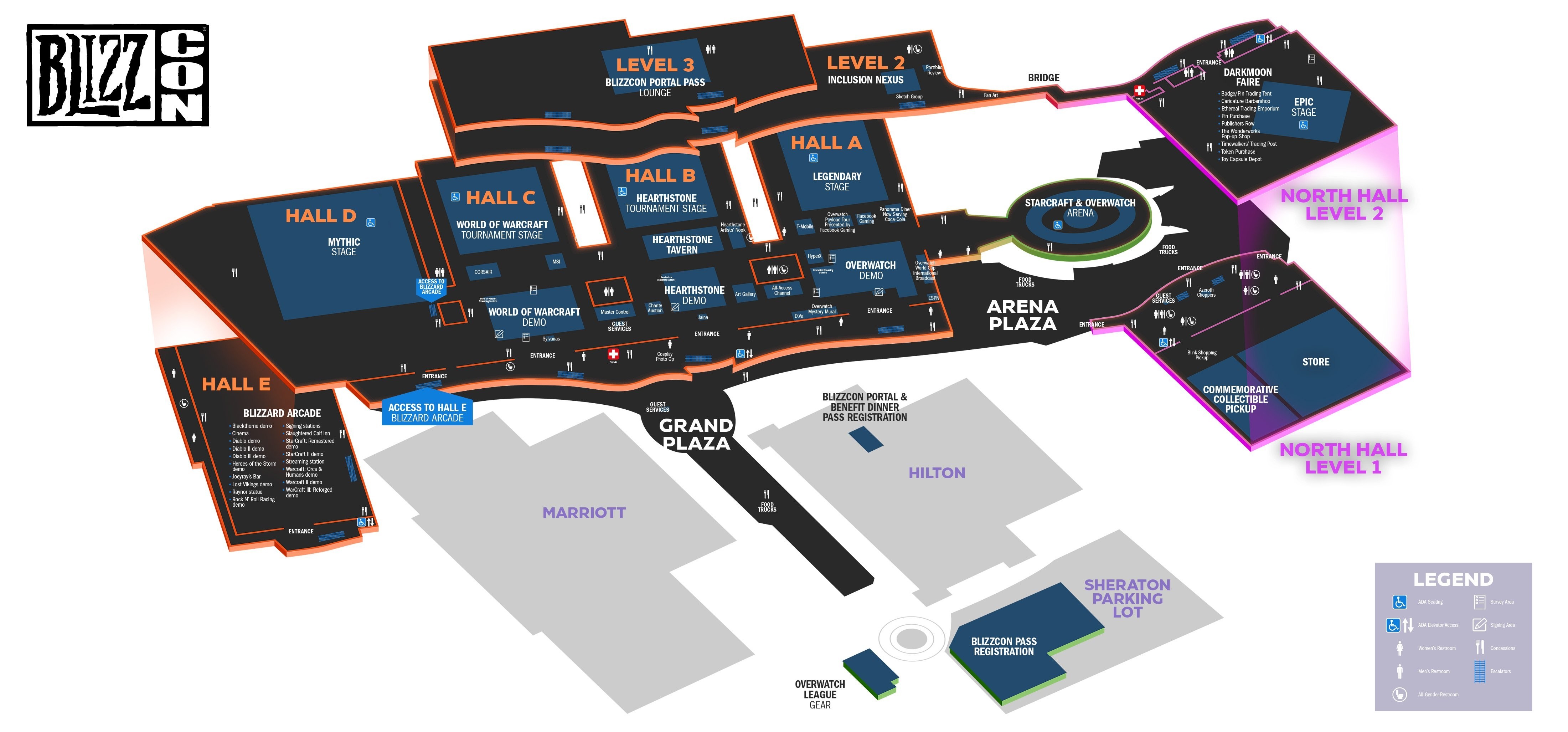 Discover the complete BlizzCon 2019 schedule & map - Millenium