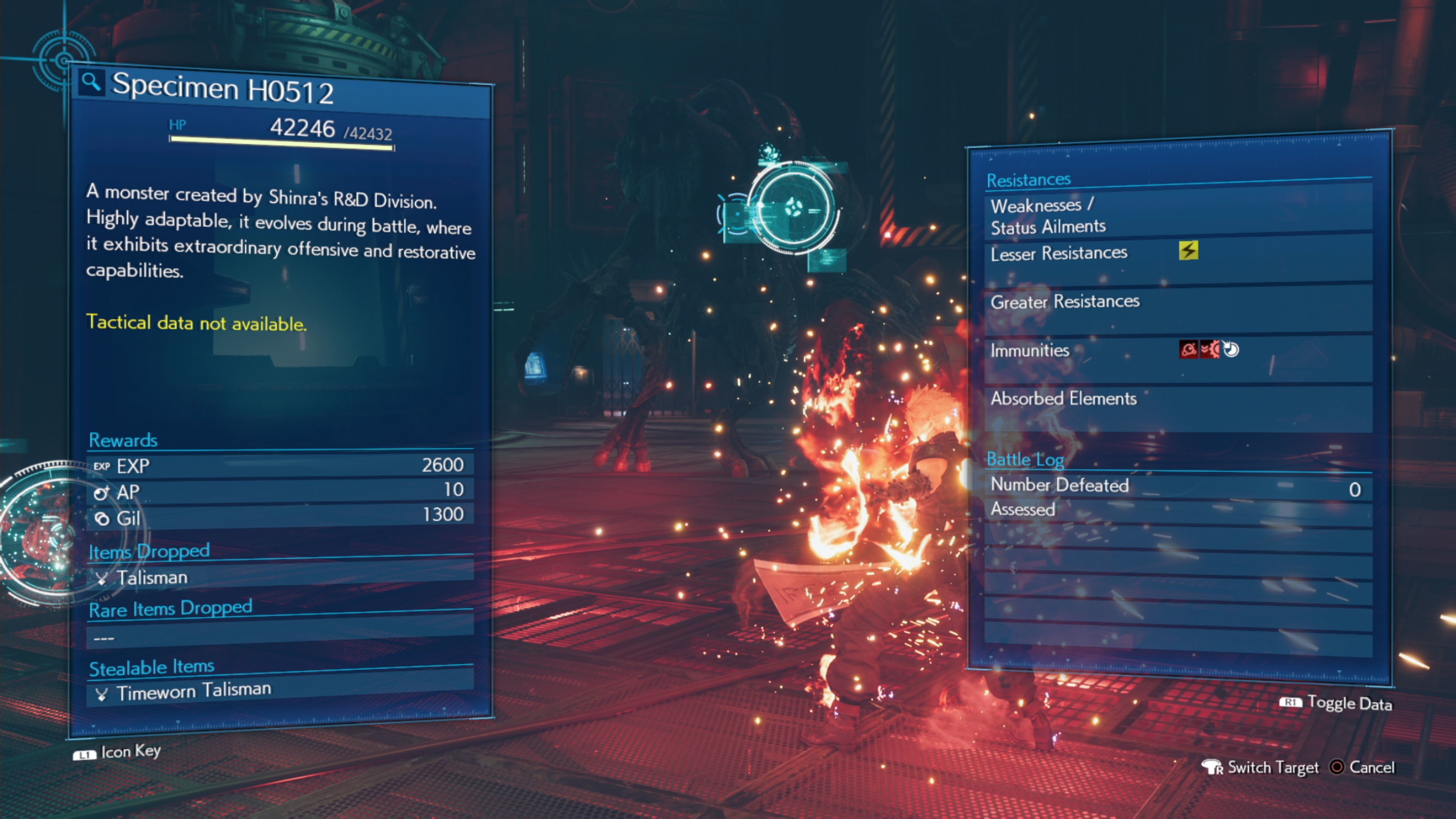 Final Fantasy 7 Remake Chapter 16 Walkthrough: Specimen H0512 Boss ...