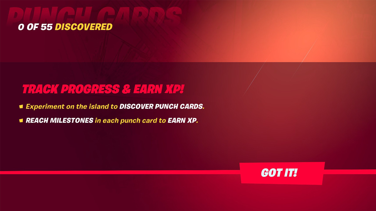 Fortnite Chapter 2 Season 4: All Punch Cards - Millenium