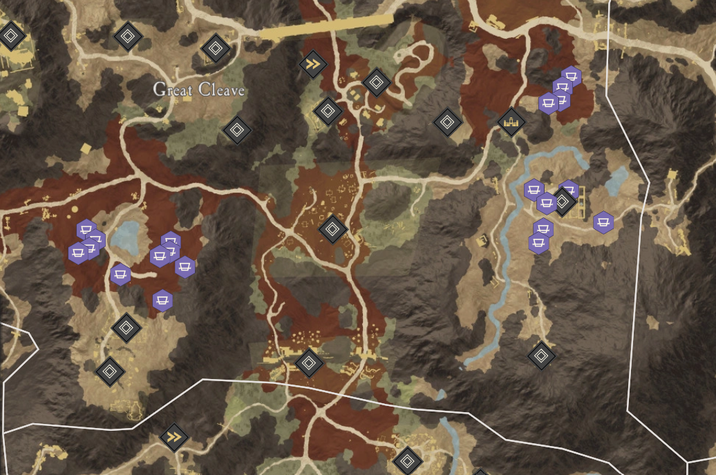 Where to find Earthcrag for Earth Mote & Loamy Lodestone in New World ...