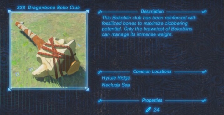 Zelda BotW, All weapons and shields - Millenium