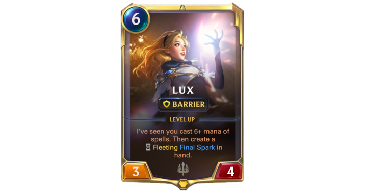 LoL, Legends of Runeterra, LoR: new card reveal — Lux, Demacia champion - Millenium